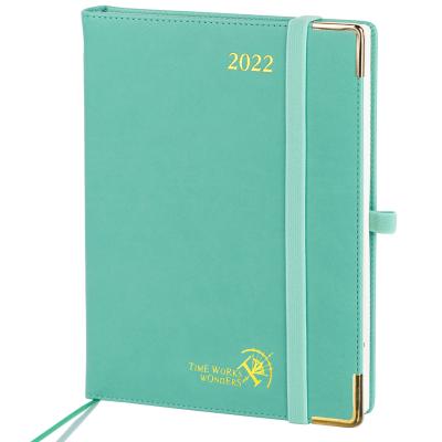 China Green 7.75'' x 6.5'' ECO Friendly Monthly Planner With Hourly Schedule for sale