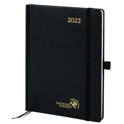 China FSC 2023 Academic Planner 6.5x7.75 Inch Vegan Leather Weekly Monthly Calendar for sale