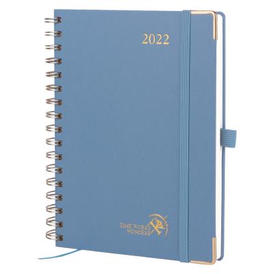 China 8.75''X 6.63'' Light Blue Planner Personalised 2 Page Per Week Agenda for sale