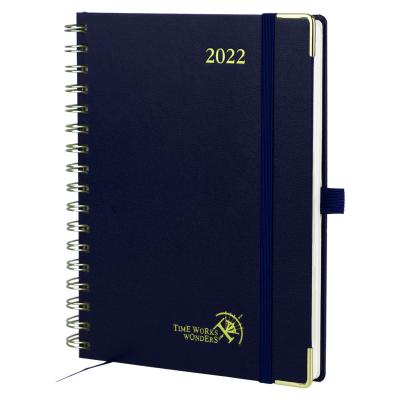China Navy Blue Custom Academic Planner 100GSM Ivory Paper Weekly Design for sale