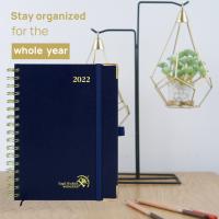 China Navy Blue Custom Academic Planner 100GSM Ivory Paper Weekly Design for sale