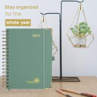 China Custom 2023 8.75''x6.63'' Monthly Weekly Planner Medal O Binding for sale