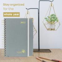 China FSC Grey Vertical Layout Custom 2023 Planner WIth Medal Corners for sale