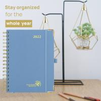 China 8.75''X 6.63'' Light Blue Planner Personalised 2 Page Per Week Agenda for sale