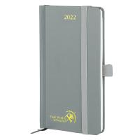 China 6.3''X4.3'' Traveller Vertical Layout Planner Custom Grey Hardcover for sale