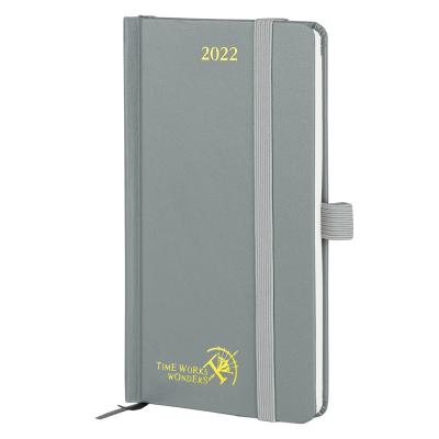 China 6.3''X4.3'' Traveller Vertical Layout Planner Custom Grey Hardcover for sale