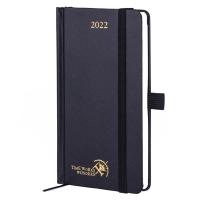 China 6.3x3.4 Inch Compact Weekly Planner 2023 Hard Leatherette Cover Hourly Schedule Monthly Tabs for sale