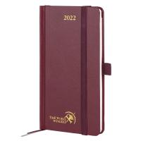 China Bordeaux 2023 Weekly Pocket Planner 6.3x3.4 Inch with Yearly Monthly Schedules for sale