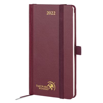 China Bordeaux 2023 Weekly Pocket Planner 6.3x3.4 Inch with Yearly Monthly Schedules for sale
