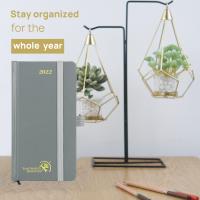 China 6.3''X4.3'' Traveller Vertical Layout Planner Custom Grey Hardcover for sale