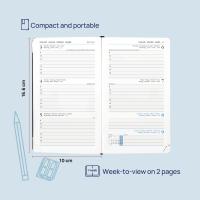 China FSC Vertical Small Academic Planner With Weekly Monthly Overviews for sale