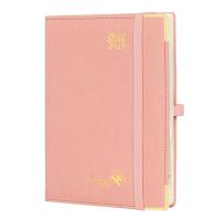 China Executive Weekly Planner M Size 6.5x8.5 Inch Pink Monthly Agenda 14 Month for sale