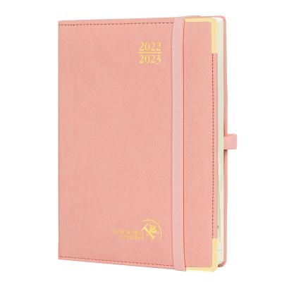 China Executive Weekly Planner M Size 6.5x8.5 Inch Pink Monthly Agenda 14 Month for sale