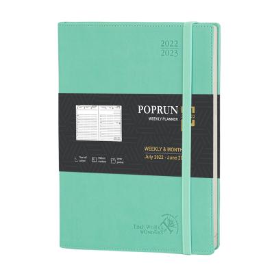China Concise Softcover Spiral Large Academic Planner 16 Month 20022 2023 for sale