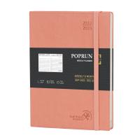China FSC Pink Large Academic Planner With 2 Page Monthly Weekly Spread for sale
