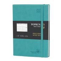 China 8.75 x 10.5 Inch Large Academic Planner Turquoise Casebound Customizable 16 Month for sale