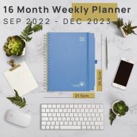 China OEM ODM 16Mo Weekly Academic Planner With Yearly Monthly Perspectives for sale