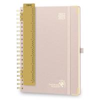 China Large 10.38x8.5 Inch Weekly Academic Planner Light Pink Hardcover 100GSM Paper for sale