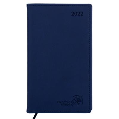 China 2023 Weekly Academic Planner 3.9x6.6 Inch 12 Months Vertical Print PU Leather for sale