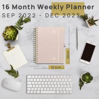 China FSC Certificate Customizable Weekly Planner Soft Cover Light Pink 2023 for sale