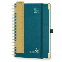 China Spiral Student Weekly Planner 2023 2023 Pacific Green Hardcover 6.5x8.5 Inch 16 Month for sale
