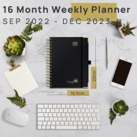 China Hardcover Spiral Bound Weekly Planner 2023-2024 6x8 Inch Customizable for sale
