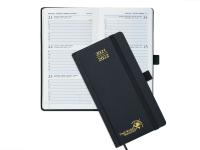 China OEM ODM Black Mini Weekly Planner With Hourly Schedule Monthly Tabs for sale