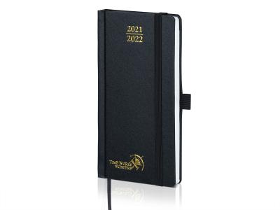 China OEM ODM Black Mini Weekly Planner With Hourly Schedule Monthly Tabs for sale