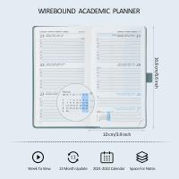 China Grey Small Softcover Spiral Academic Planner 4.25x6.75 July 2023 June 2023 for sale