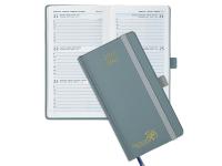 China Grey Small Softcover Spiral Academic Planner 4.25x6.75 July 2023 June 2023 for sale