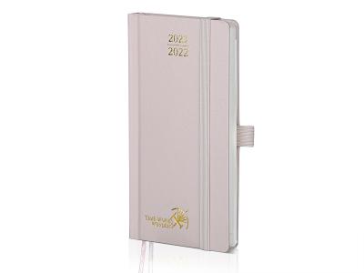China Light Pink Wirebound Hardcover Academic Planner With Hourly Schedule for sale