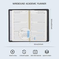China Custom Pocket Size Weekly Planner 3.88x6.63 Inch 80GSM Ink Resistant Paper for sale