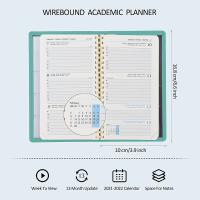China OEM ODM Green Pocket Size Weekly Planner Vertical Layout Inner Pages for sale