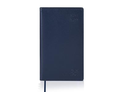 China Navy Blue Pocket Size Weekly Planner 12 Month Customization Available 3.88x6.63 Inch for sale