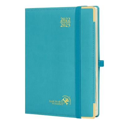 China OEM Turquoise Vertical Student Weekly Planner Sept 2023 Dec 2023 10.5x8.5 Inch FSC Paper for sale
