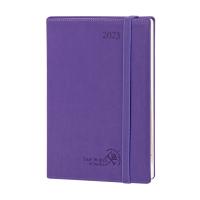 China Purple Softcover Weekly Academic Planner 6.5x8.5 Inch Hourly Schedule Monthly Tabs for sale