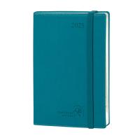 China Custom Academic Planner Vertical Layout 6.5x8.5 Inch Monthly Tabs Pacific Green for sale