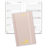 China Custom Academic Planner Mini 4.25x6.75 Inch 2023 Personal Calendar Planner Pink for sale