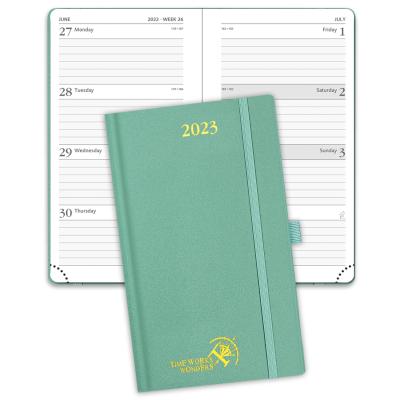 China Custom Academic Planner 4.25x6.75 Inch Hard Cover 80gsm Paper 2023 Weekly Monthly for sale