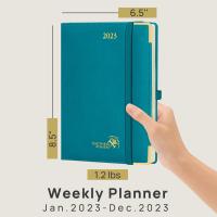 China Custom Academic Weekly Monthly Planner 2023 6.5x8.5 Inch Softcover 80gsm Paper for sale