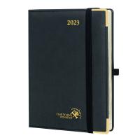 China Medium 6.5x8.5 Inch Weekly Planner 2023 PU Cover Monthly Tabs Student Agenda for sale