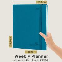 China 2023 Weekly Planner 6.5x8.5 Inches Daily Schedule Yearly Agenda FSC Paper for sale