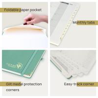 China Light Green Personalized Planner 2023 , Monthly Schedule Daily Weekly Planner for sale