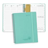 China 2023 Weekly Planner Spiral Softcover 8.5x6.5in 100gsm Paper Monthly Tabs for sale