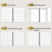 China 2023 Weekly Planner Spiral Softcover 8.5x6.5in 100gsm Paper Monthly Tabs for sale