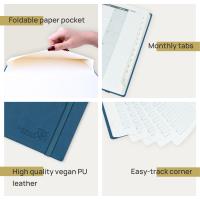 China Custom 2023 Softcover Spiral Planner 6.5x8.5in Metal O Wire Yearly Agenda for sale