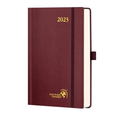 China Custom A5 Hardcover Planner 2023 Daily Weekly Monthly Agenda 365 Pages for sale
