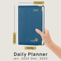 China A5 80gsm Paper Daily Planner 2023 365 Days Classic Schedule Notebook Customizable for sale