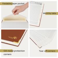 China A5 2023 Executive Planner Weekly Monthly Schedules 80gsm Ivory Paper Custom for sale