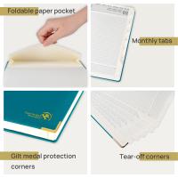 China Pacific Green Executive Daily Planner 2023 , Customization A5 Daily Schedule Planner for sale